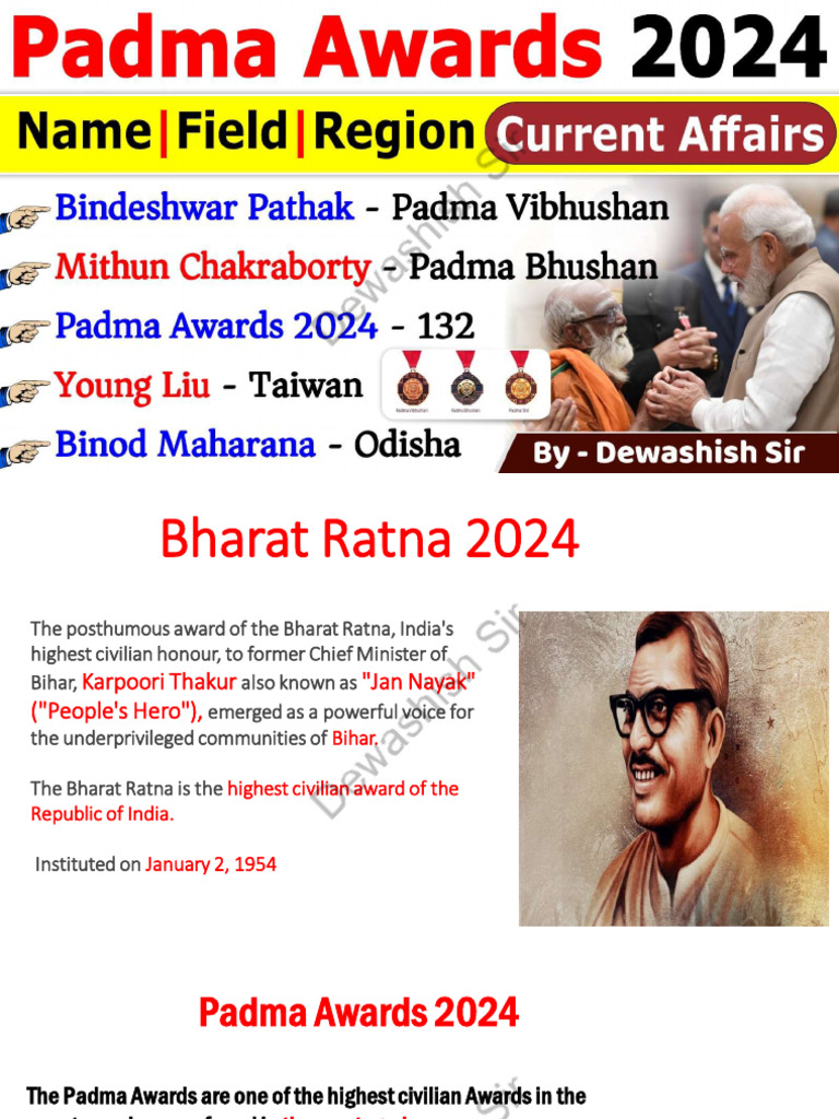 Padma Awards 2024 | PDF