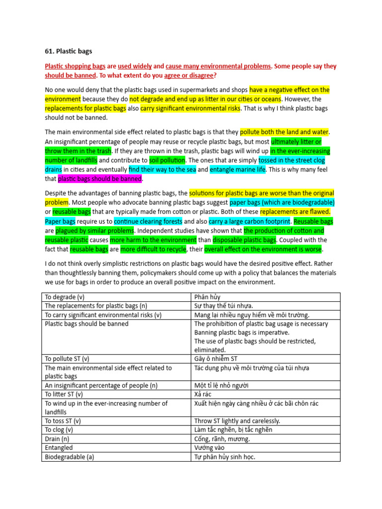 Plastic Bags | PDF | Plastic | Reuse
