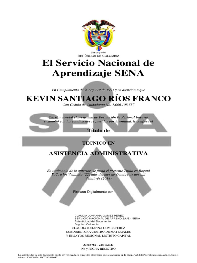 Diploma Sena | PDF