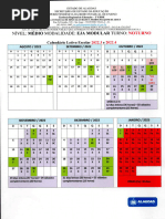 Calendário EJA 2025 - Sergipe | PDF