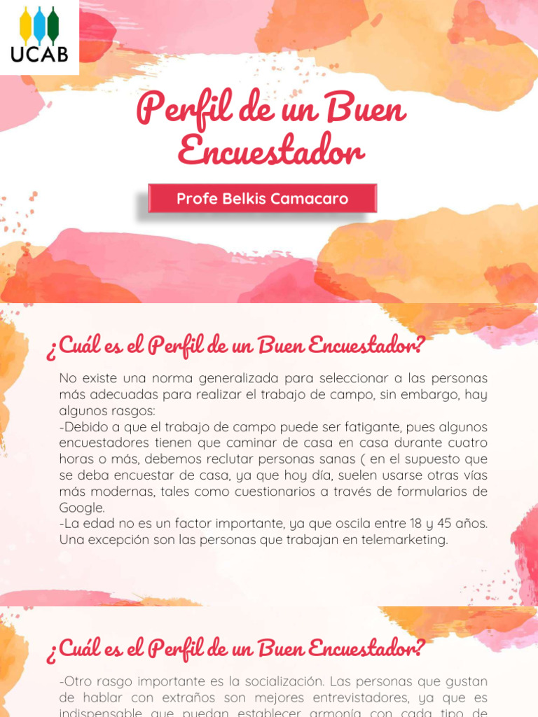 Capacitación de Los Encuestadores - Compressed | PDF | Cuestionario | Metodología de encuesta