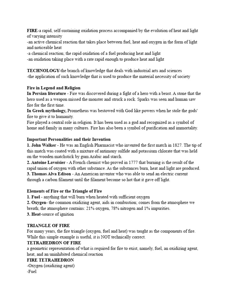 FIRE | PDF | Combustion | Fires