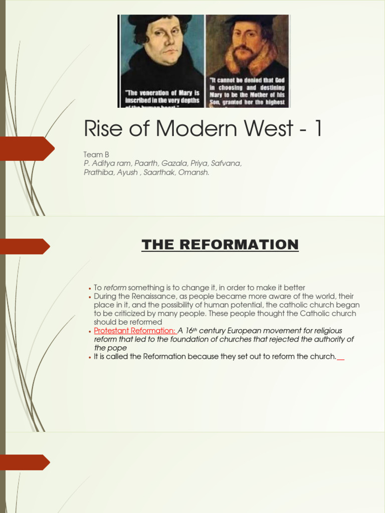 Rise of Modern West - 1.pptx - 20231024 - 150059 - 0000 | PDF | Martin ...