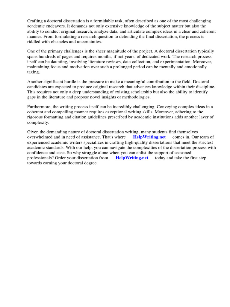 Doctoral Dissertation Guidelines | PDF | Thesis | Doctor Of Philosophy