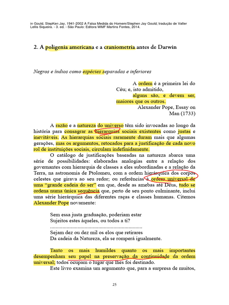 A Poligenia Americana e A Craniometria Antes de Darwin - S Jay Gould ...