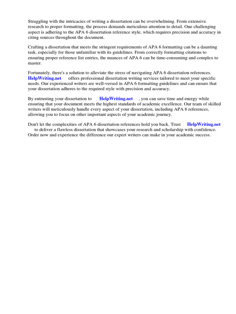 Apa 6 Dissertation Reference Pdf Apa Style Citation