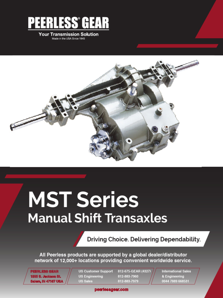 MST-Series Gear Box | PDF | Gear | Manual Transmission