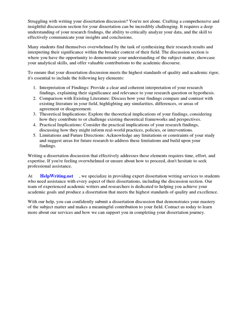 What To Include in Your Dissertation Discussion | PDF | Thesis ...