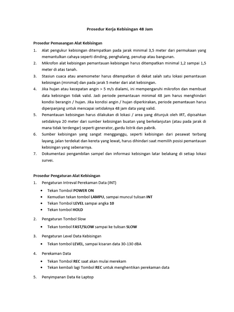 Panduan Pengukuran Kebisingan | PDF | Sains & Matematika | Komputer