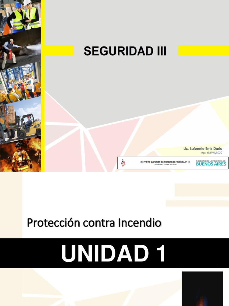 Unidad 1. Proteccion Contra Incendio. Clase 1. | PDF | Derecho ...