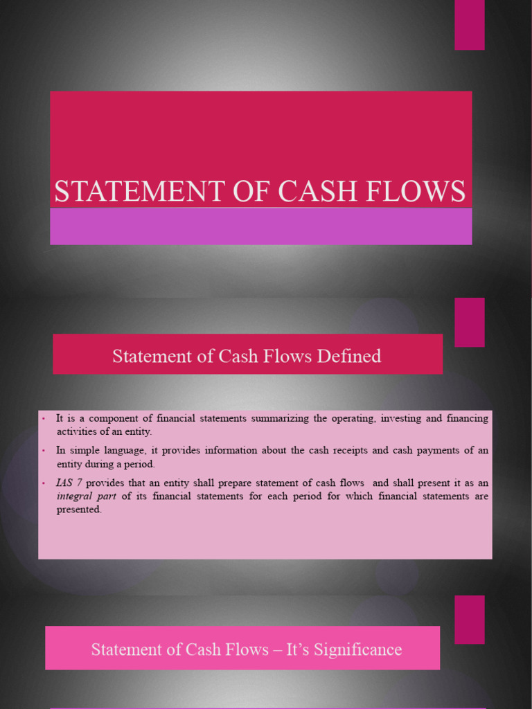 Understanding the Statement of Cash Flows | PDF | Deferral | Cash Flow ...