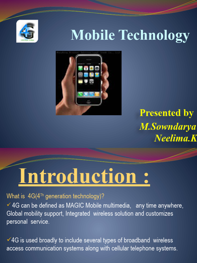 4G Mobile Technology Overview | PDF | Computer Network | 4 G