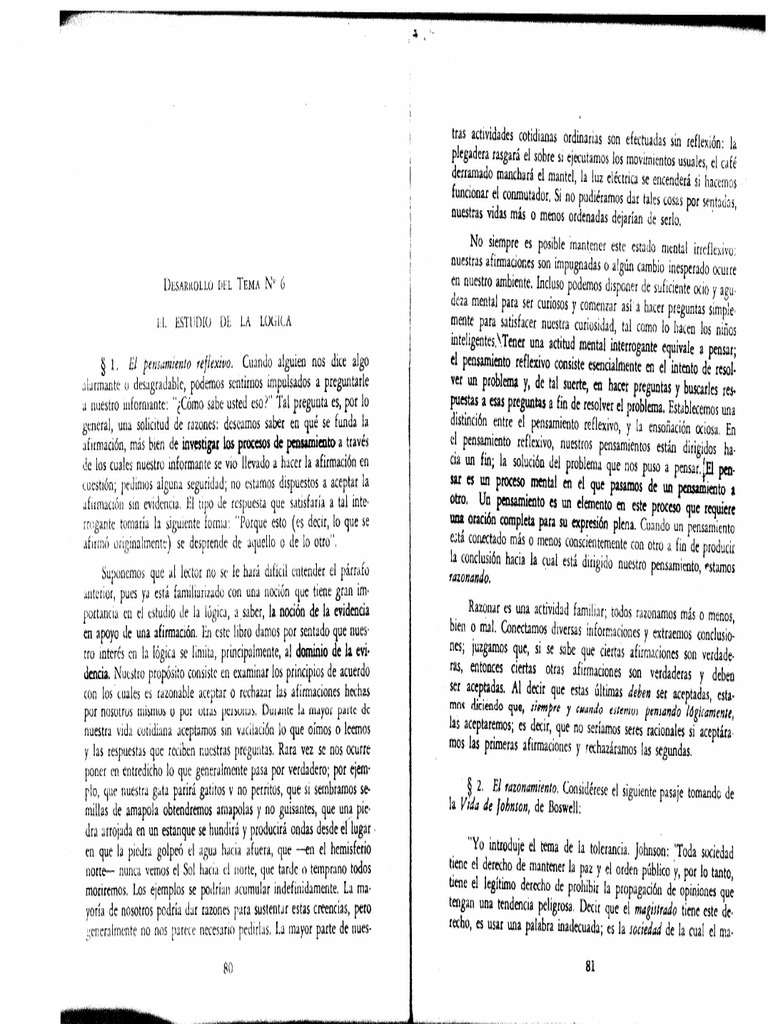 Estudio de la lógica | PDF | Falacia | Pensamiento