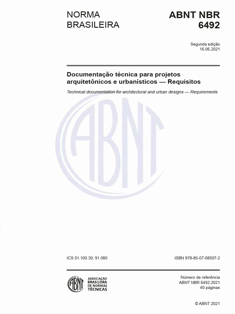 NBR-6492-2021 | PDF | As artes