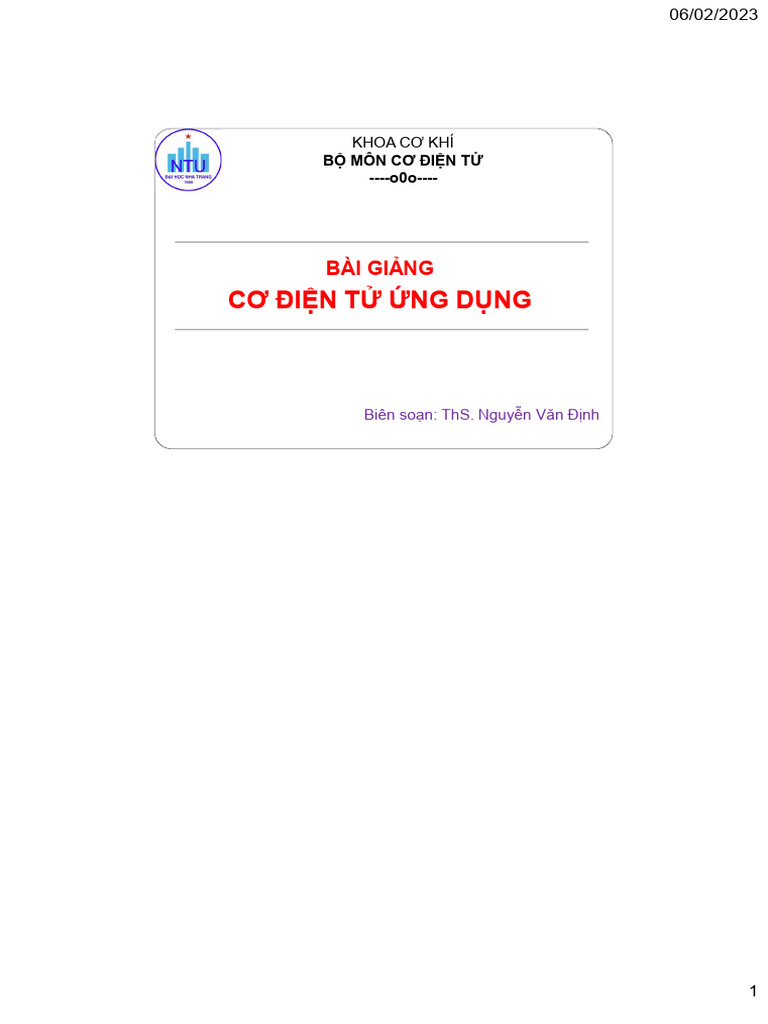 Bai Giang - CDT Ung Dung (2TC) | PDF