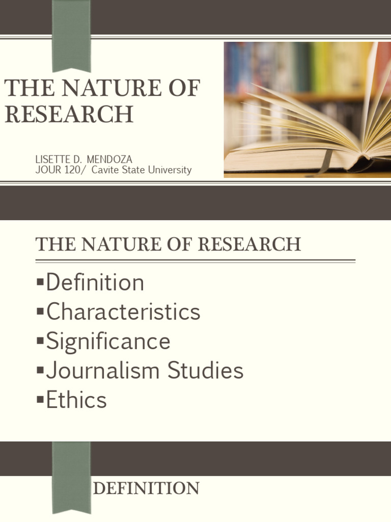 1 The Nature of Research | PDF | Methodology | Cognition
