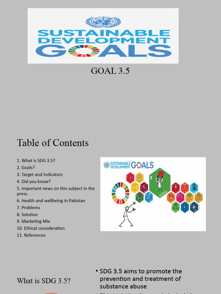 Understanding SDG 3.5: Substance Abuse Solutions | PDF | Substance ...