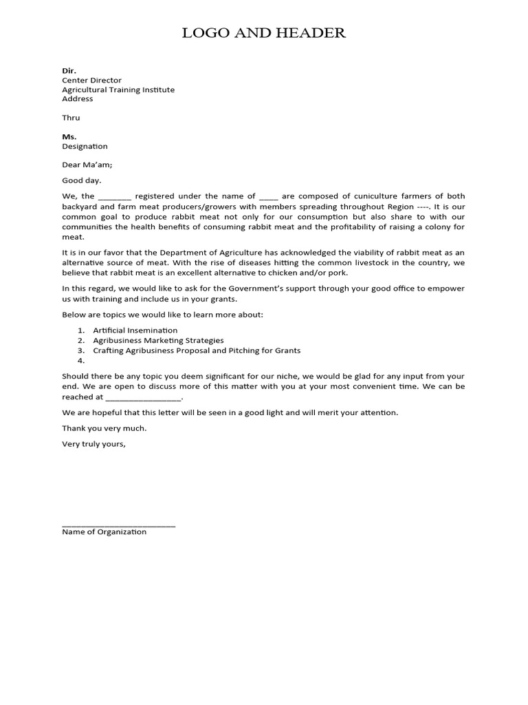 PROJECT PROPOSAL sample | PDF | Meat | Rabbit