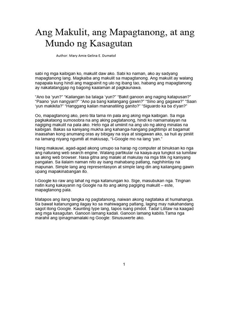 Ang Makulit | PDF