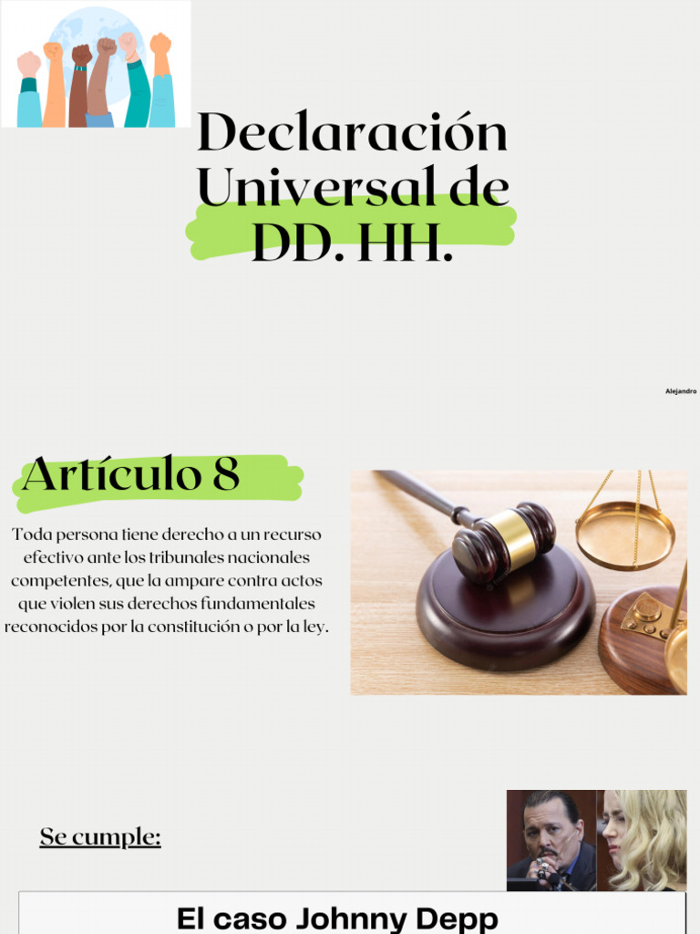 Declaración Universal De Dd Hh Pdf