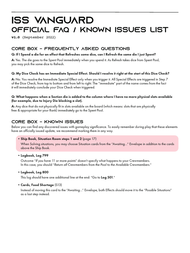 Iss Vanguard Faq Eng | PDF