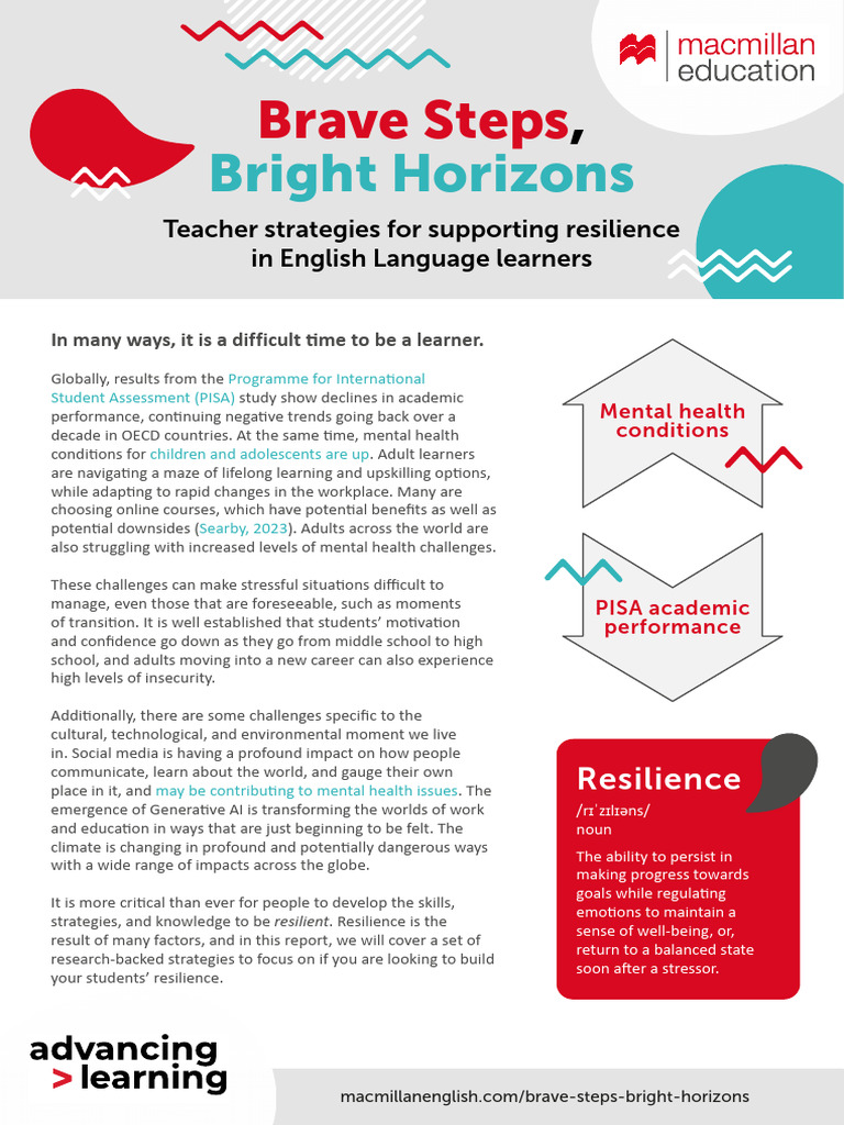 Brave Steps, Bright Horizons Whitepaper_Digital | PDF | Psychological Resilience | Learning