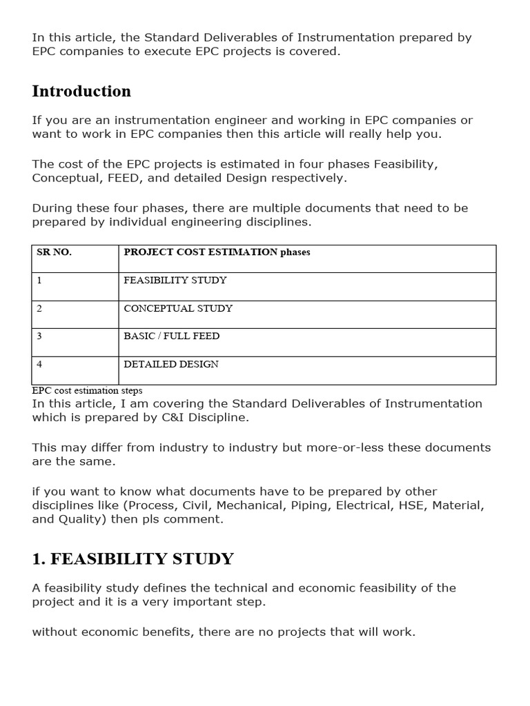 Instrumentation Deliverables | PDF | Engineering Design Process ...