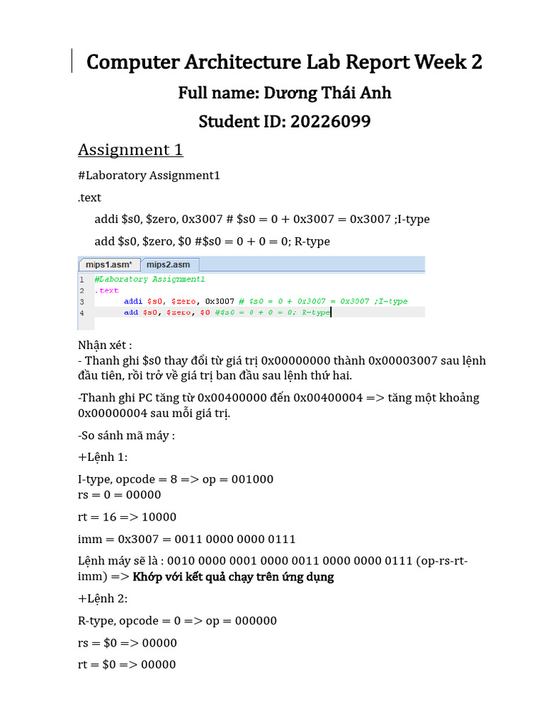 DuongThaiAnh Bai2 | PDF