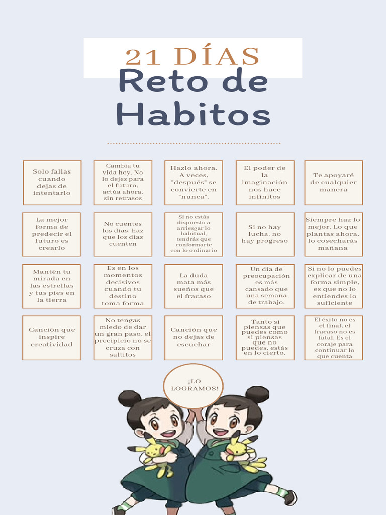 21 dias reto de habitos | PDF