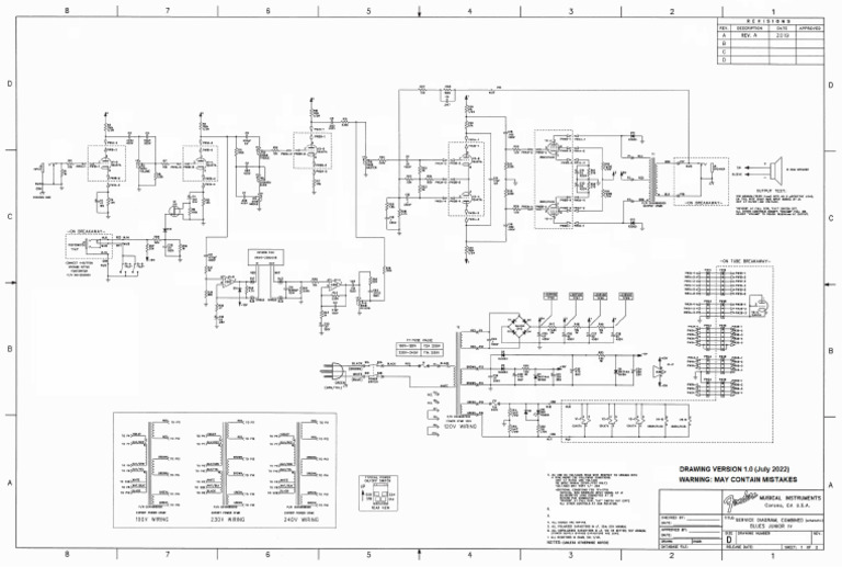 Fender Blues Junior IV Rev A Schematic - V1.0 | PDF