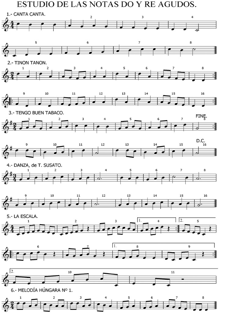 5.canciones Do Grave Re Agudo | PDF