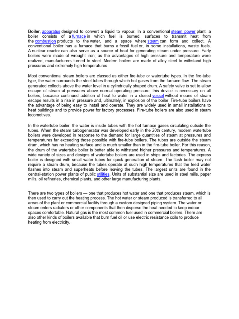 Boiler Tech. | Download Free PDF | Boiler | Steam