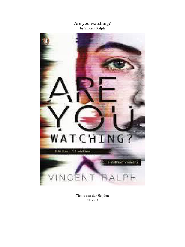 are you watching book report | PDF | Thriller (Genre)