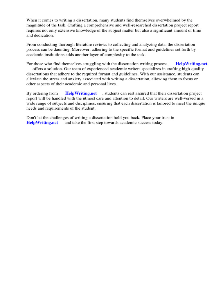 Dissertation Project Report Format | PDF | Thesis | Advertising