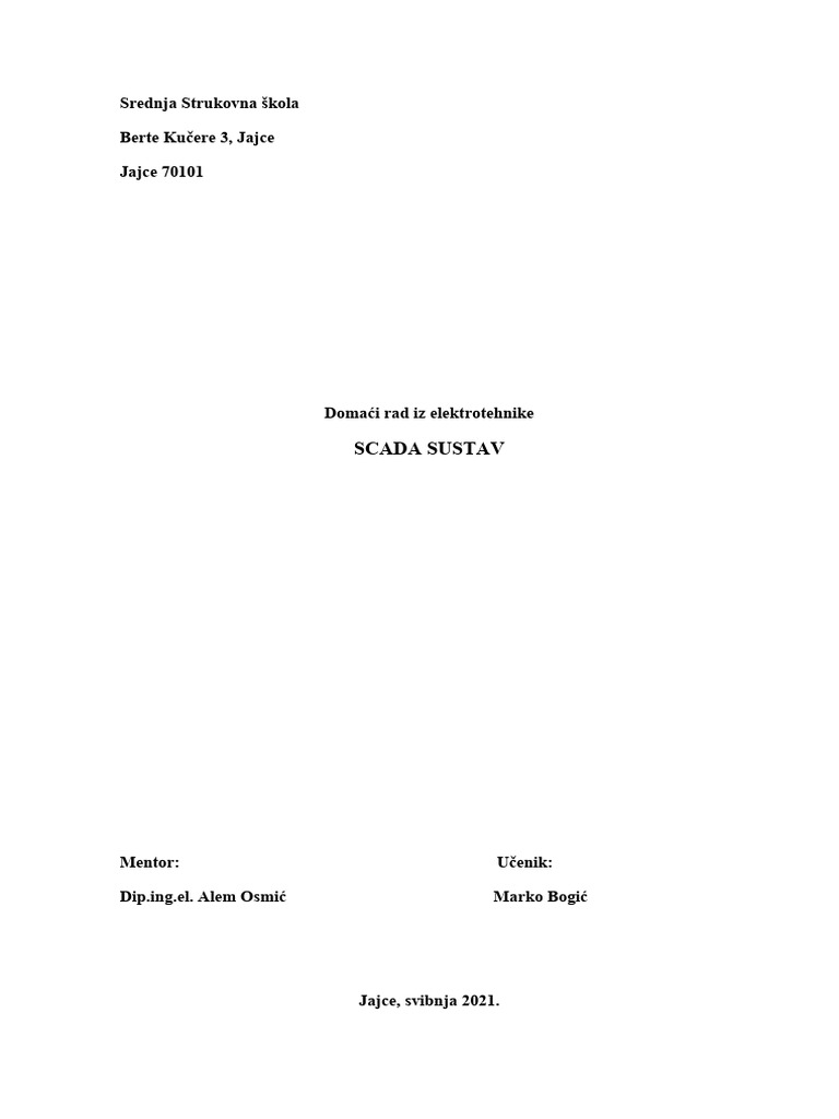 MARKO Bogić-Maturalni Rad | PDF