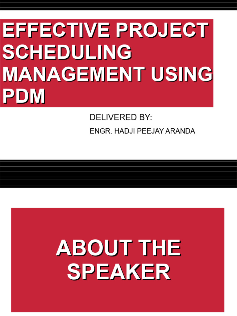 Effective Construction Project Scheduling & Management Using PDM Method | PDF | Project Management