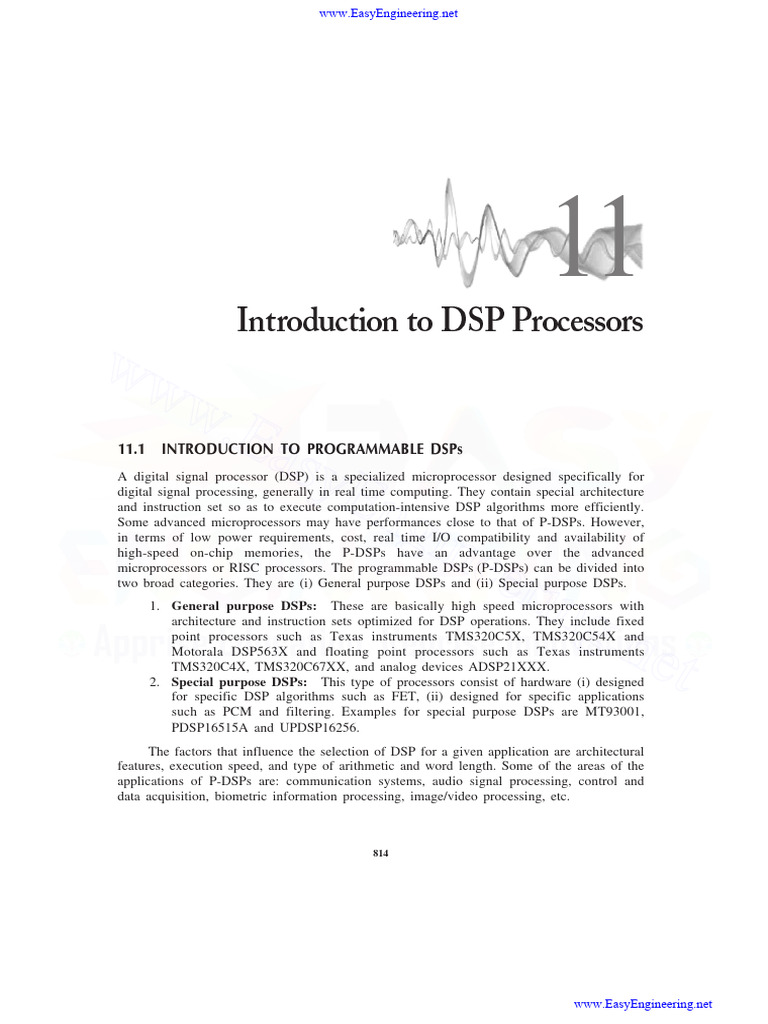 DSP UNIT-6 | PDF | Digital Signal Processor | Central Processing Unit