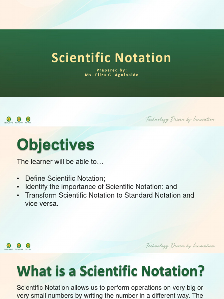 Module 6 PPT Presentation Scientific Notation | PDF | Numbers ...