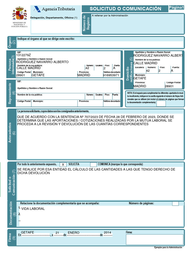 Sindicato Uso Modelo Tipo Devolucion Irpf Mutualistas | PDF