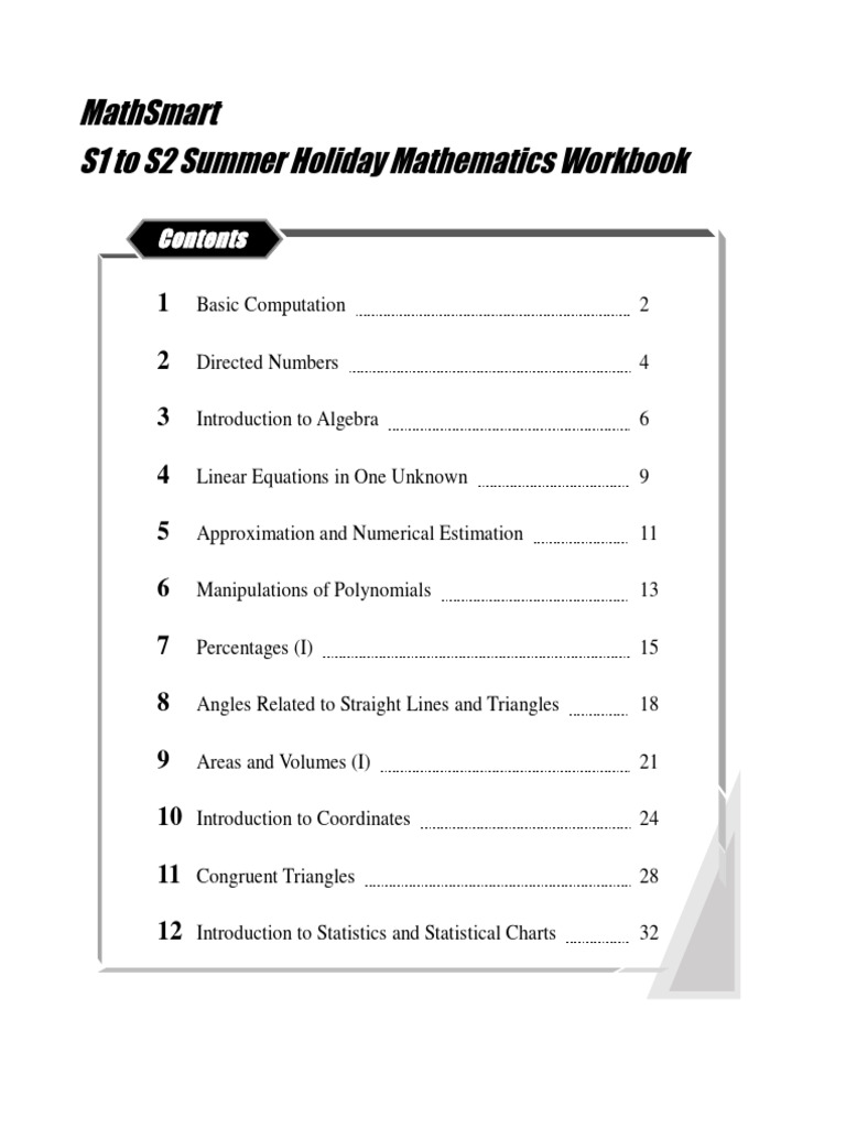 F.1 To F.2 Summer Holiday Assignment | PDF | Equations | Area