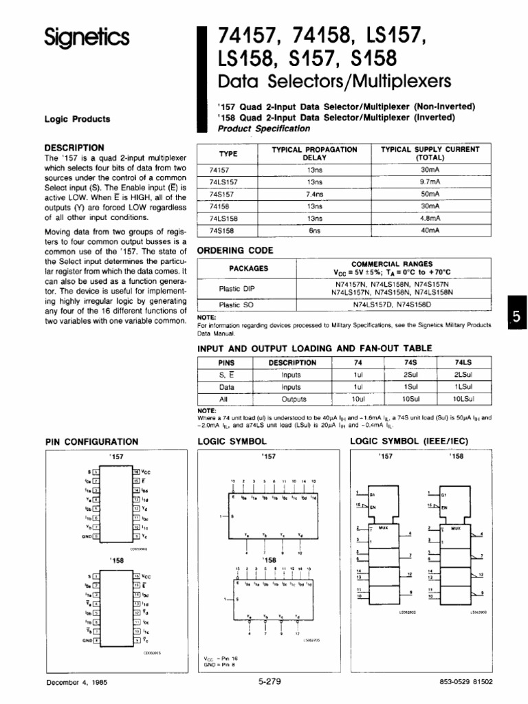 Ic 74158 | PDF