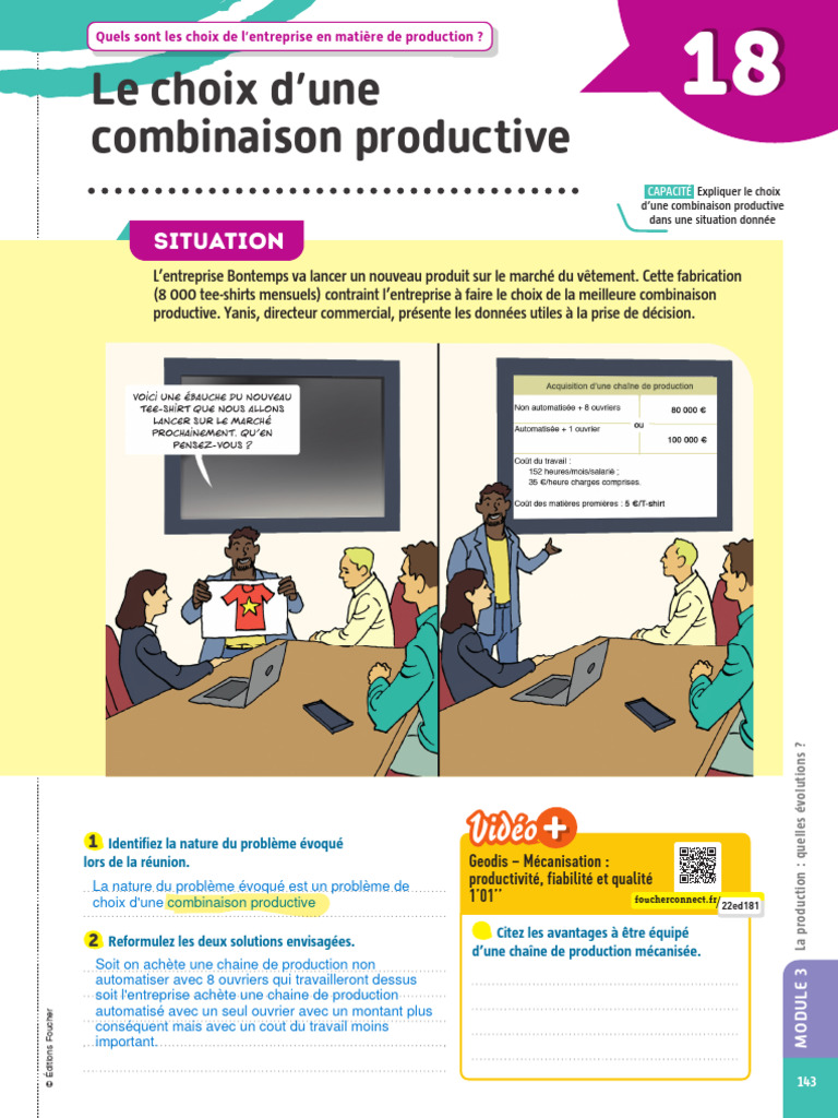 Choix de la combinaison productive | PDF | Valeur ajoutée | Business