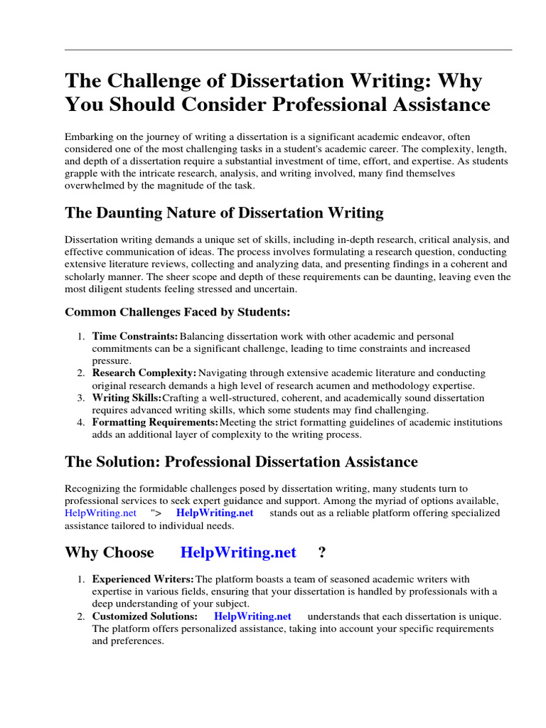Dissertation Order | PDF | Thesis | Essays
