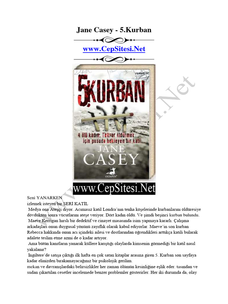 Jane Casey 5 Kurban PDF Indir 7934 | PDF