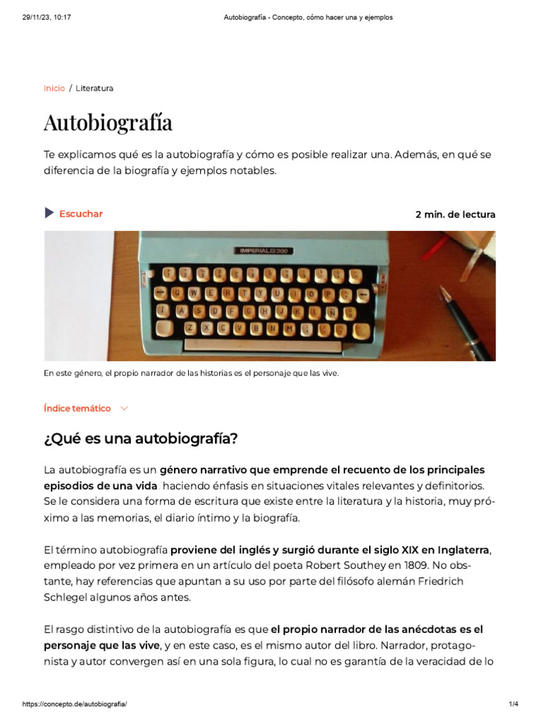 Cómo escribir una autobiografía efectiva | PDF | Autobiografías