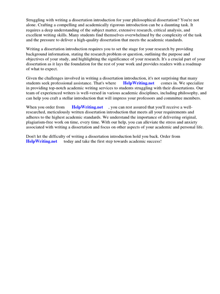 Exemple Introduction de Dissertation Philosophique | Download Free PDF ...