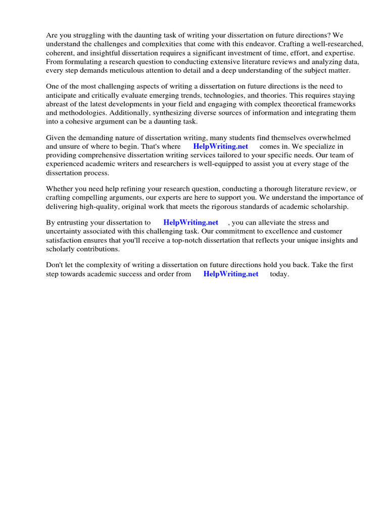 Future Directions Dissertation | PDF | Astronomy | Innovation