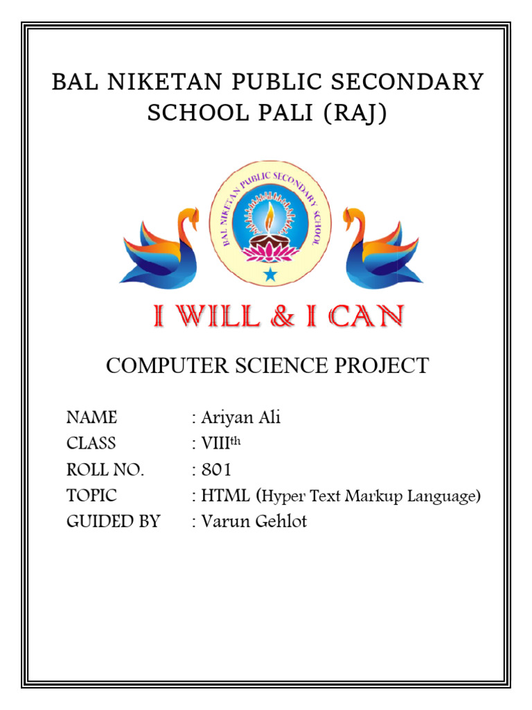 Bnps School | PDF | Html | Markup Language