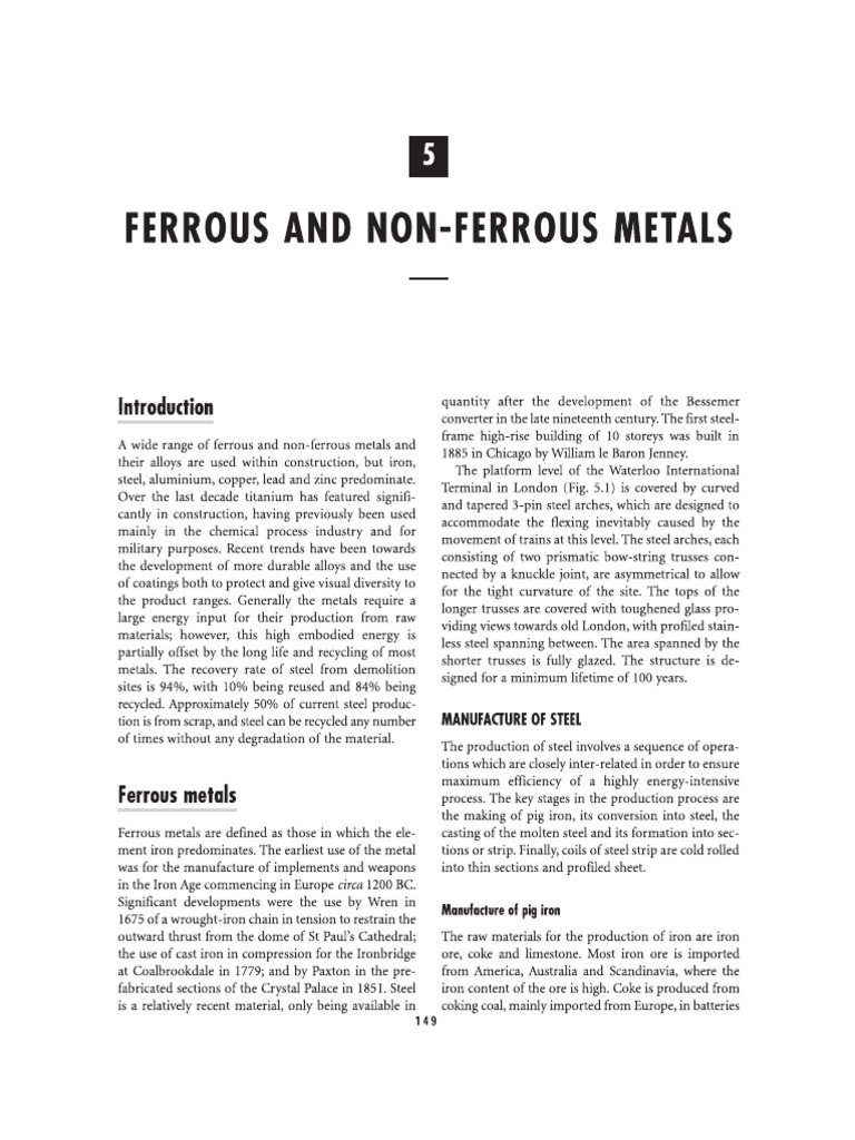 Ferrous & Non Ferrous Metal | PDF
