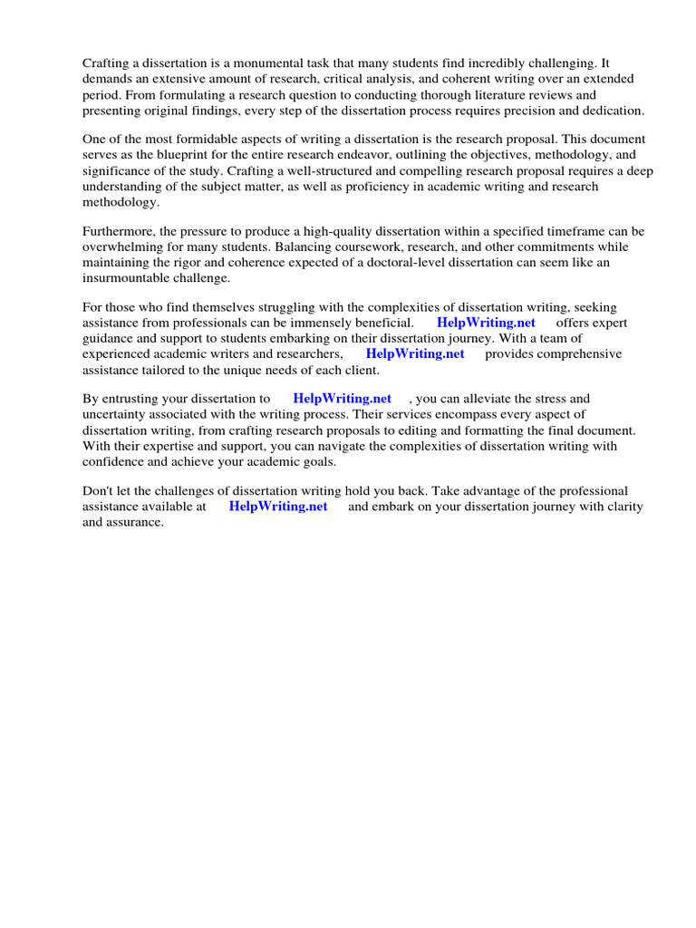 Research Proposal Example Dissertation | Download Free PDF | Thesis ...